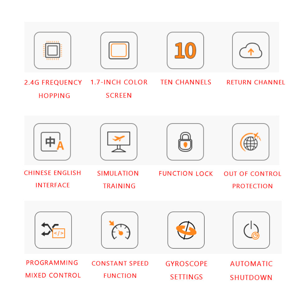 Hotrc Hot rc HT-10A HT10A 2.4Ghz 10CH Remote Controller F-10A F10A Rec – QX-Motor