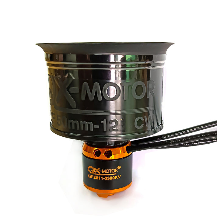 QX-motor 50mm EDF 12 blades Ducted fan CW CCW with QF2611 Brushless mo ...