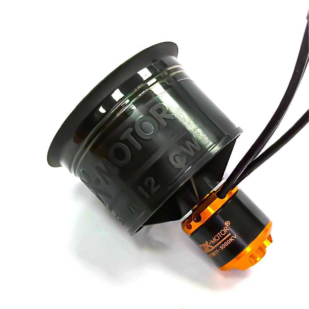 QX-motor 50mm EDF 12 blades Ducted fan CW CCW with QF2611 Brushless mo ...