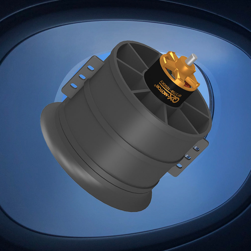 QX-MOTOR 90mm 12-Blades Ducted Fan EDF CW CCW 3748 3758 6S 12S Brushle ...