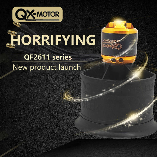 QX-motor 50mm EDF 12 blades Ducted fan CW CCW with QF2611 Brushless mo ...